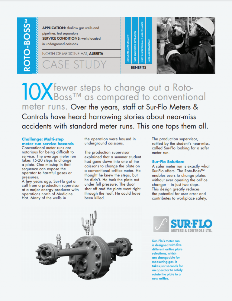 CASE STUDY: Roto-Boss Multi-step Meter Run Service Hazards - Energy ...
