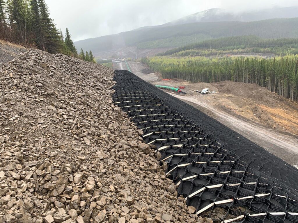 Combat Soft Shale Slope Erosion with the GEOWEB® Slope Protection ...